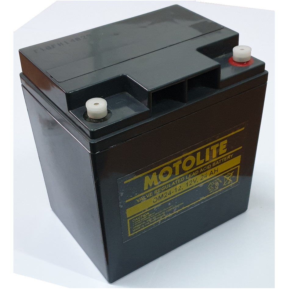 Motolite 12v 24Ah SLA Rechargeable Battery OM24-12 Valve Regulated ...